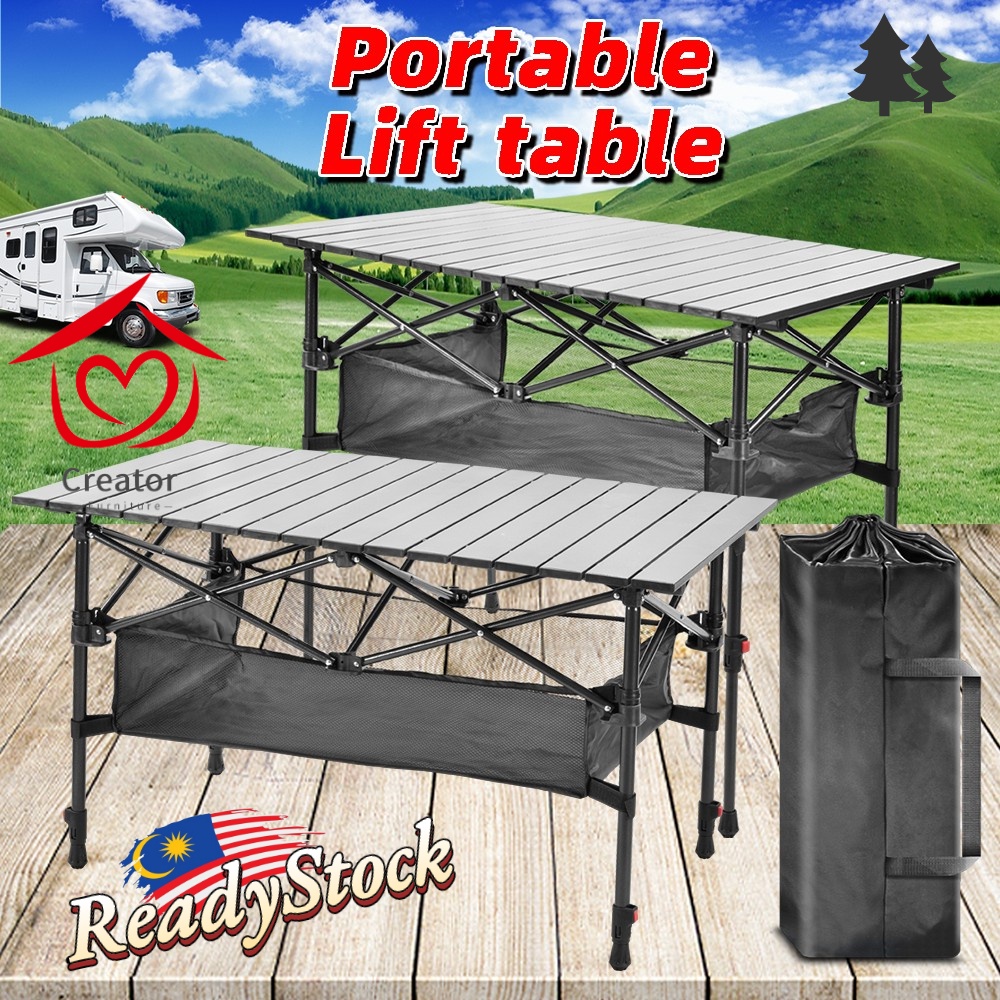 🇲🇾Ready Stock💥Outdoor Foldable Camping Table Ultra-Light Aluminium ...