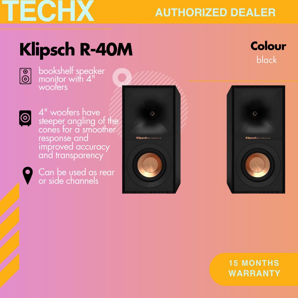 Klipsch R-40M Reference 4'' Desktop Stereo Speakers | Shopee Malaysia