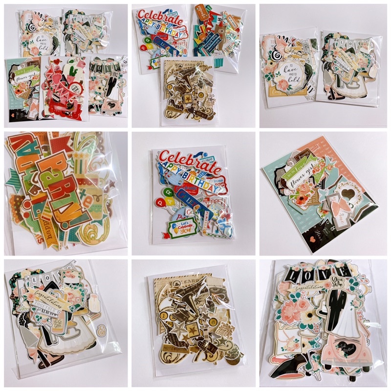 Pre-cut stickers in sets for decorating love boxes - srcapbooks ...