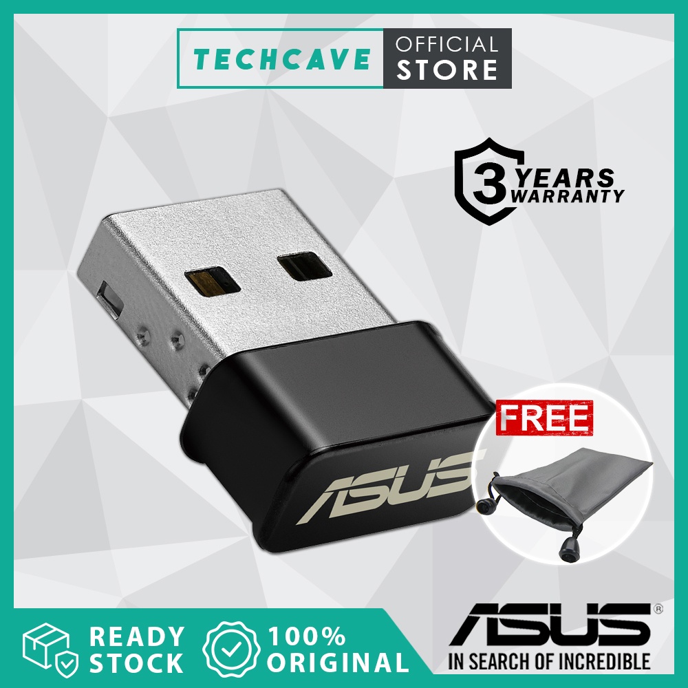 (Ready stock) Asus AC53 Nano AC1200 Dual Band WiFi Wireless USB MU-MIMO ...