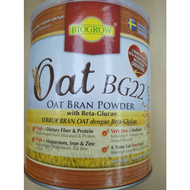 BIOGROW Oat BG22- OAT BRAN POWDER - EXP: FEB2024 | Shopee Malaysia