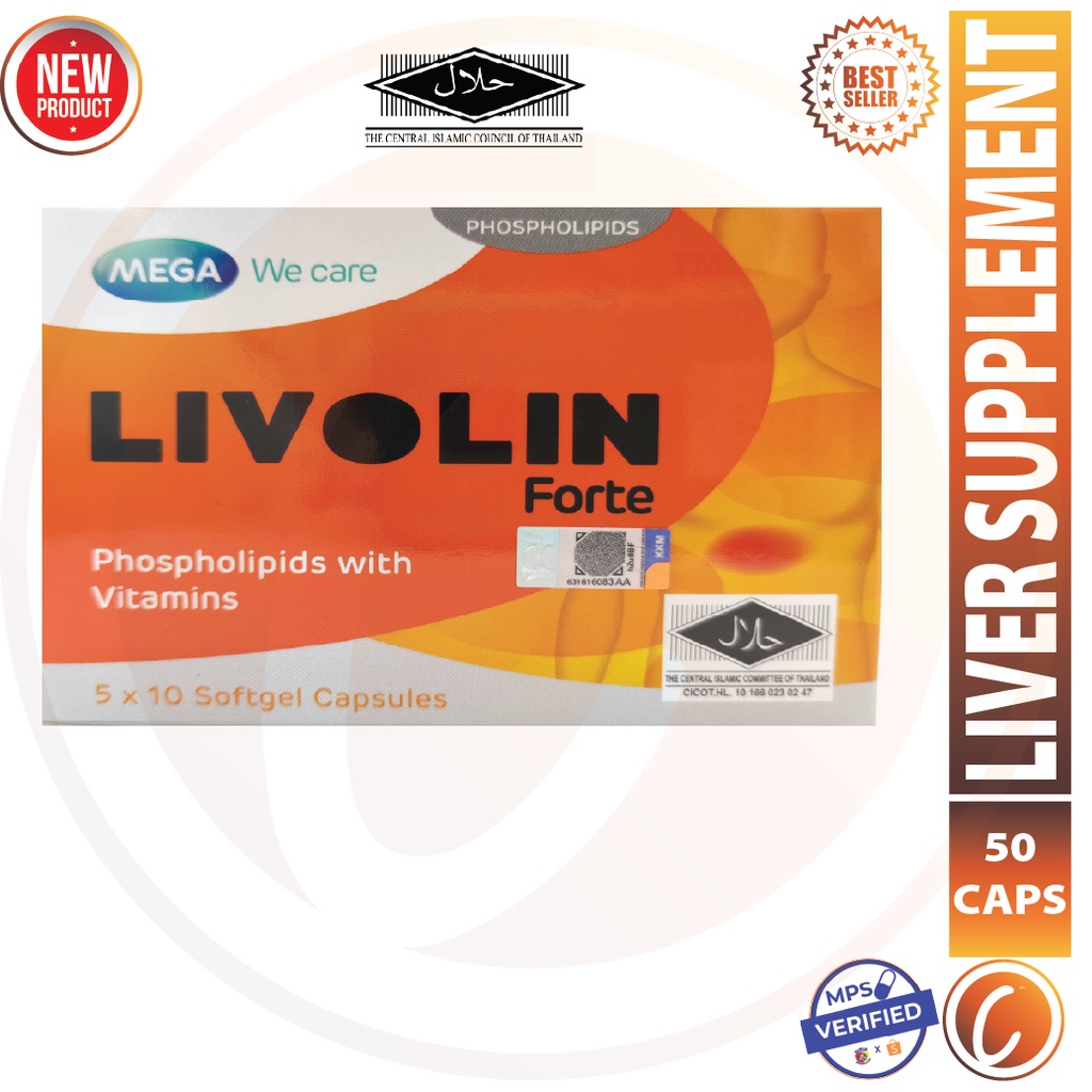 [EXP 03/2026] MEGA LIFESCIENCES Livolin Forte Liver Tonic 50CAPS ...