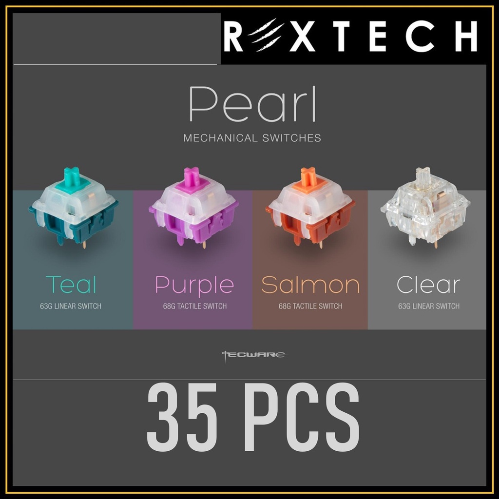 TECWARE Pearl Mechanical Switches Pearl ( Clear , Purple , Salmon ...