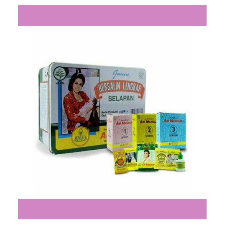 Set Bersalin Lengkap Jamu Selapan Air Mancur (Tin) ffc | Shopee Malaysia