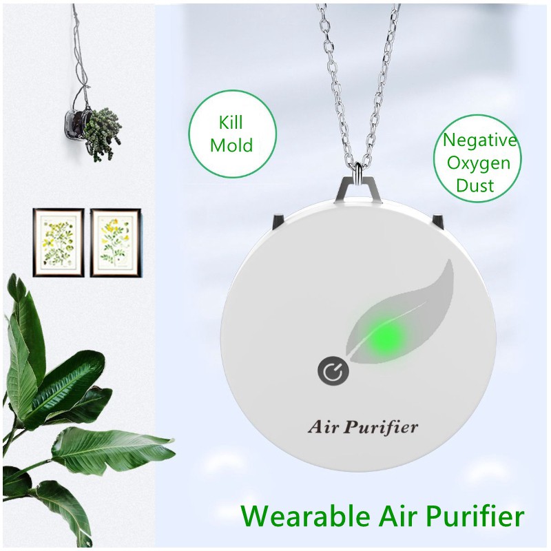Wearable Purifier Portable Anion Necklace Air Purifier Hanging Neck ...