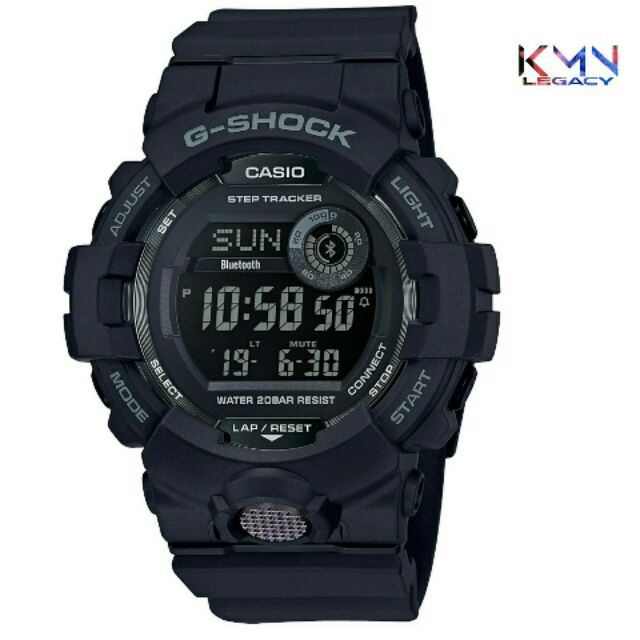 JAM TANGAN G SHOCK STEP TRACKER FULL BLACK/HITAM GBD100 MEN DIGITAL ...
