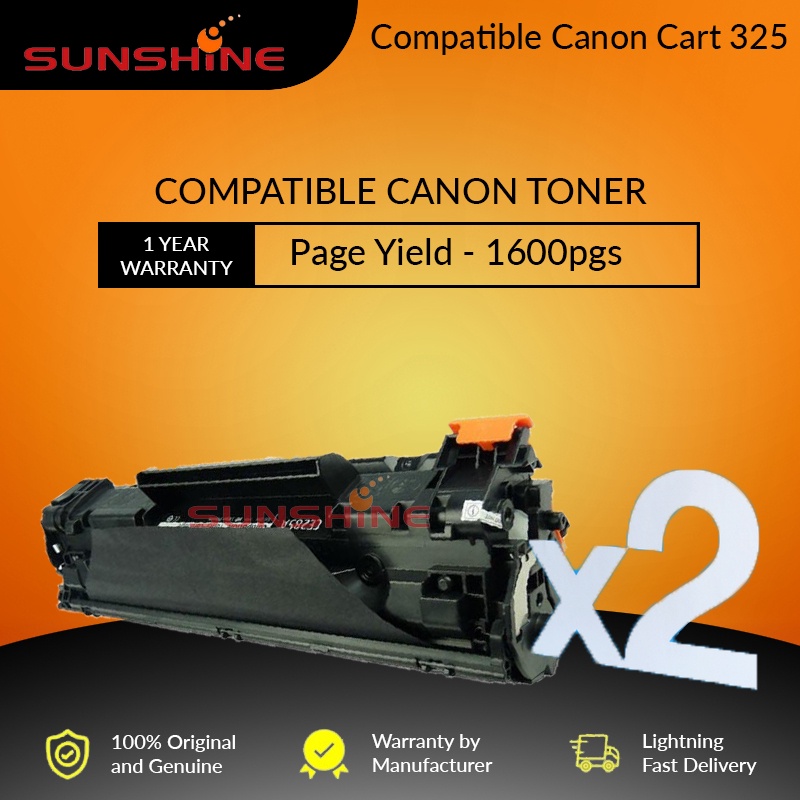 Canon Cart 325 Compatible Toner X2 MF3010 LBP6000 LBP6030 LBP6030w ...
