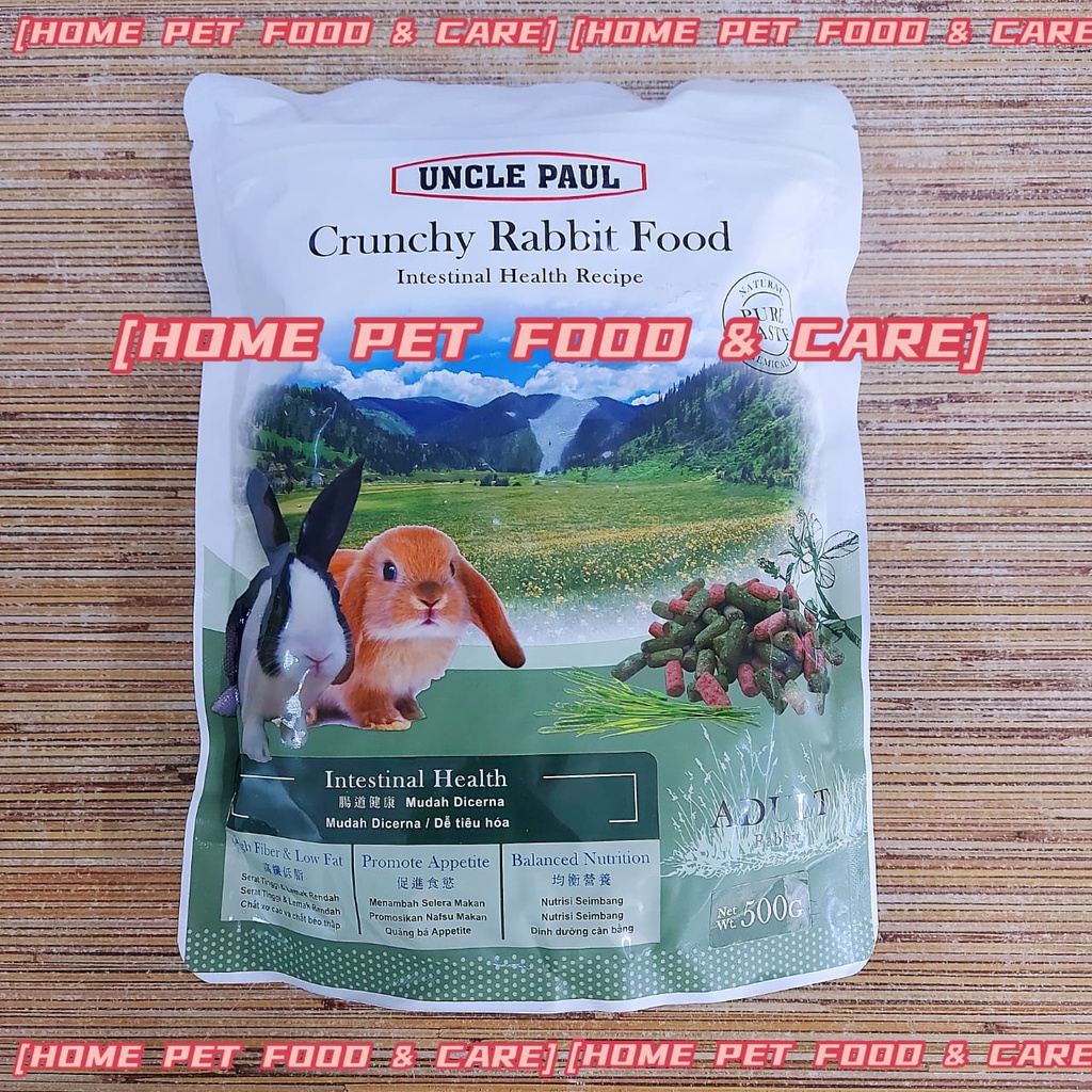 Uncle Paul Crunchy Rabbit Food - Intestinal Health Recipe 500G | Shopee ...