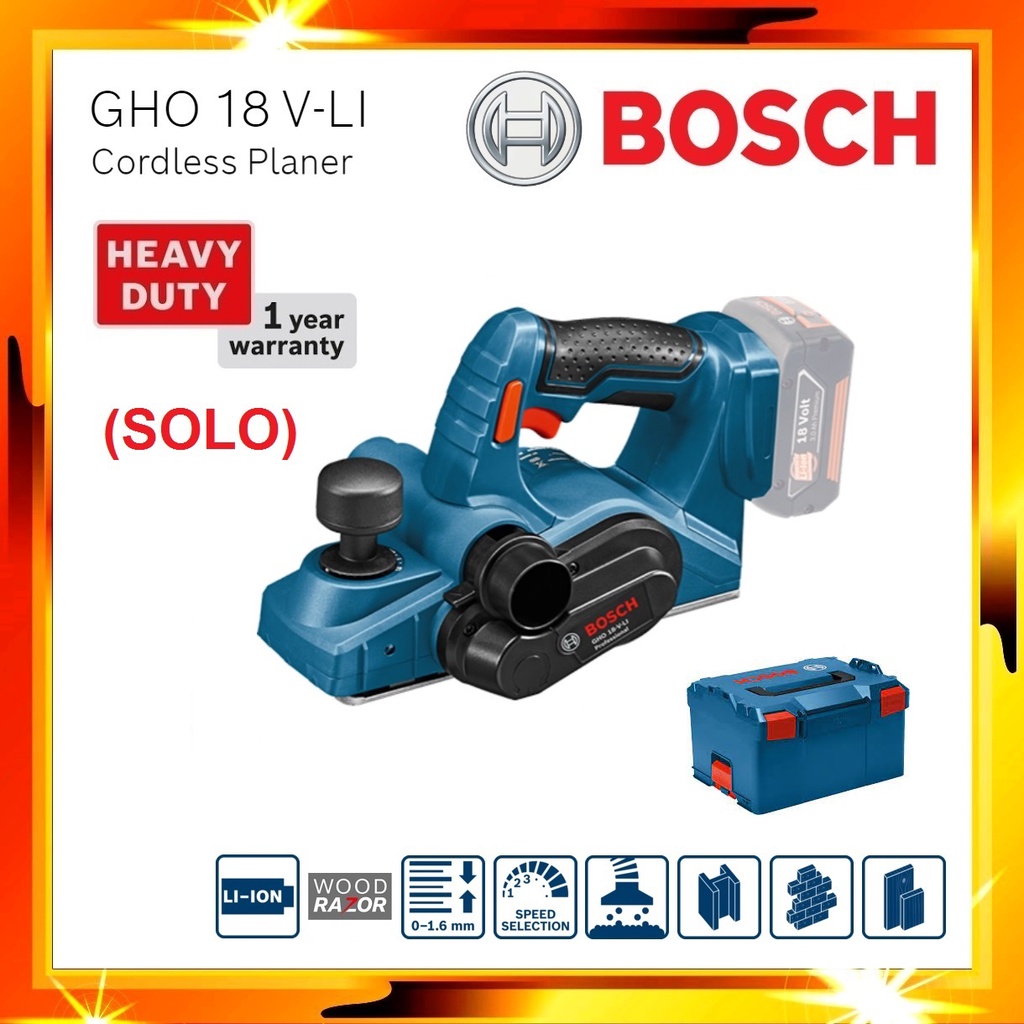 BOSCH HEAVY DUTY GHO 18V-LI EXTREMELY LIGHTWEIGHT AND PRECISE CORDLESS ...