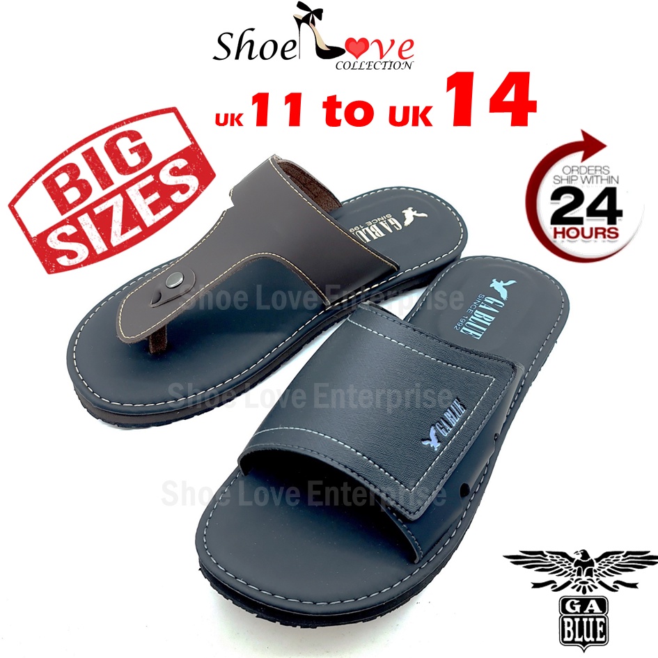 🔥BIG SIZE🔥 Selipar Lelaki Saiz Besar GA Blue Men Plus Size Slipper ...