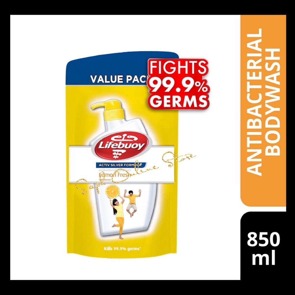 [TWIN PACK] LIFEBUOY Antibacterial Body Wash Refill Pack (850ml ...