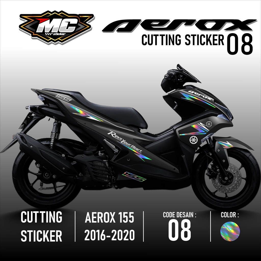 Sticker Cutting Aerox 155 - Motorcycle Accessories Sticker Yamaha Aerox ...