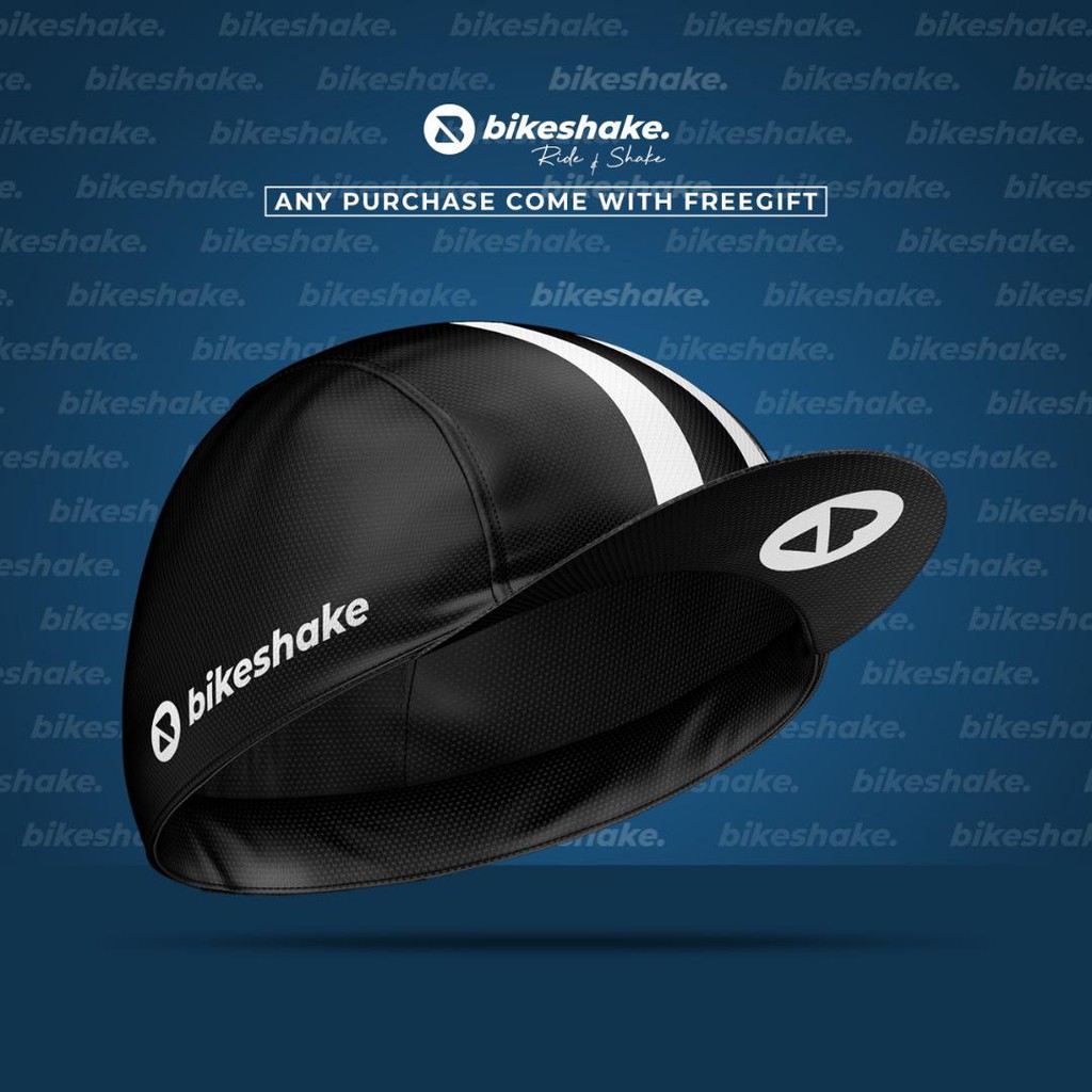 CYCLING CAP BIKESHAKE BIKE CAP MTB RB ROADBIKE CAP TOPI BASIKAL FOLDING ...