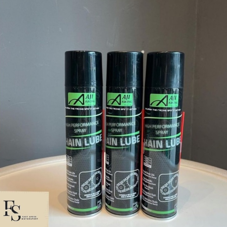AJI RACING CHAIN LUBE SPRAY 330ML 100% ORIGINAL MINYAK RANTAI AJI ...