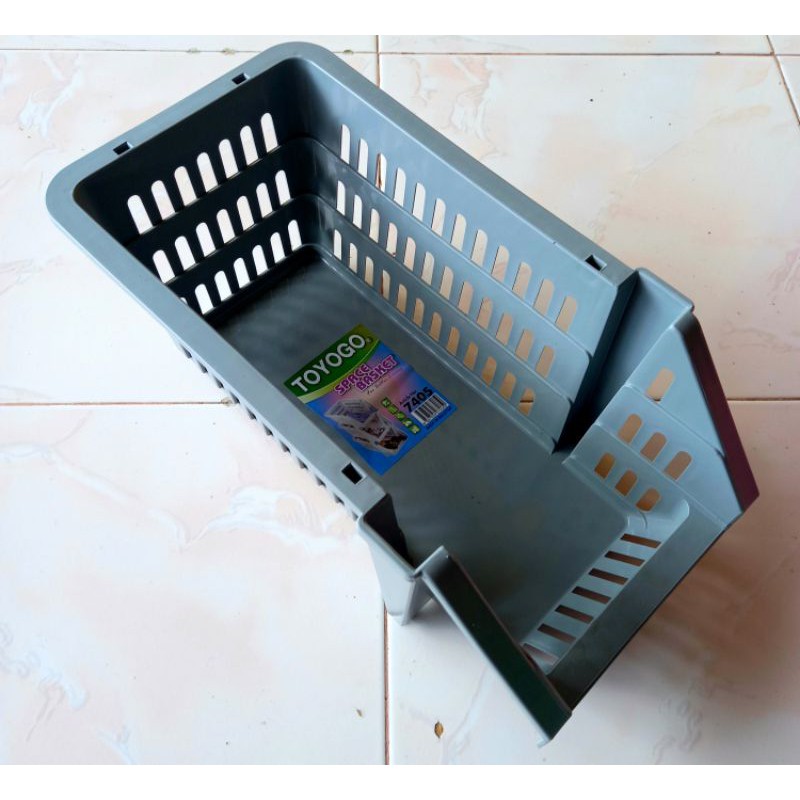 [Saiz S & M] Stackable kitchen rack/ rak plastik bertingkat dapur ...