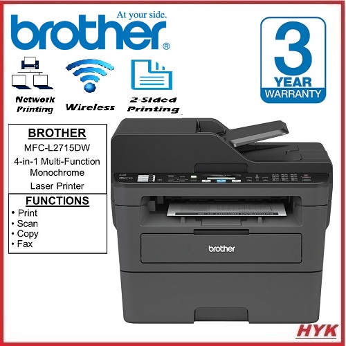 Brother MFC-L2715DW All in One Wireless Mono Laser Printer | Auto 2 ...