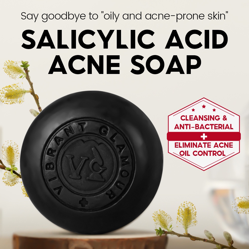 VIBRANT GLAMOUR Salicylic Acid Acne Soap Pore Exfoliating Deep ...