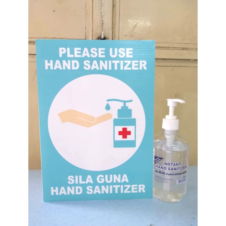 Please Use Hand Sanitizer Sop Sticker Size A4 Pelekat | Shopee Malaysia