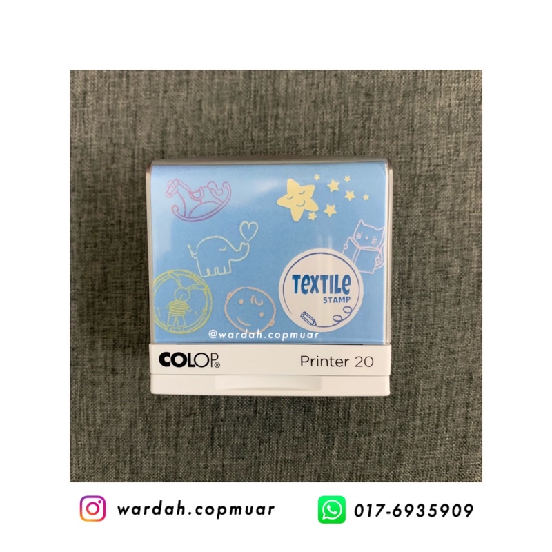 🔥🔥🔥 [PRE-ORDER] 1pc TEXTILE STAMP P20S Cop Nama Anak Sekolah Cop Baju ...