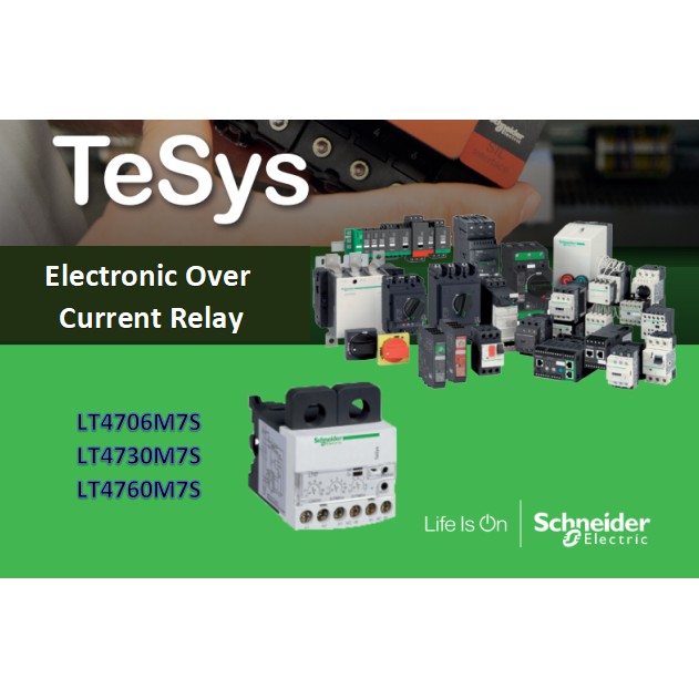 SCHNEIDER Electronic Over Current Relay AC240 LT4706M7S LT4730M7S ...