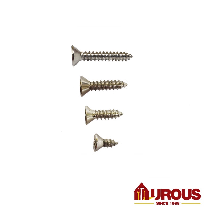 Self Tapping Screw (FH) #8 3/8'' - 1'' (100pcs) | Shopee Malaysia