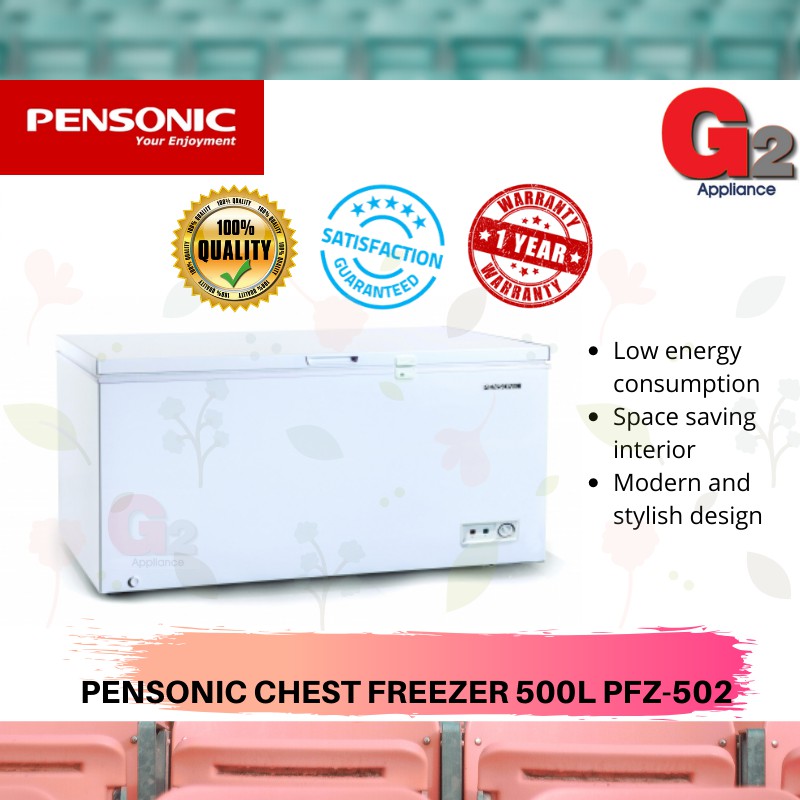 PENSONIC (AUTHORISED DEALER ) CHEST FREEZER 500L PFZ-502 - PENSONIC ...