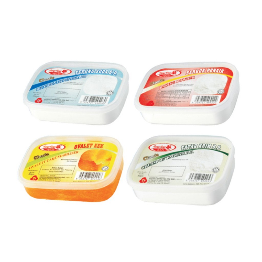 BUNGA RAYA Ovalett Cake/ Baking Powder/ Bicarbonate Of soda BP/Cream Of ...