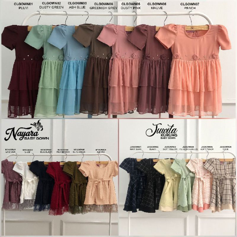 YES !! BABY GOWN JUWITA, NAYARA & CLARISSA / FAMILY SET SEDONDON / 19 ...