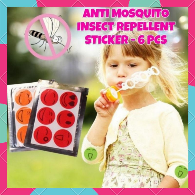 🔥[READY STOCK]🔥ANTI MOSQUITO INSECT REPELLENT STICKER - 6 PCS | Shopee ...