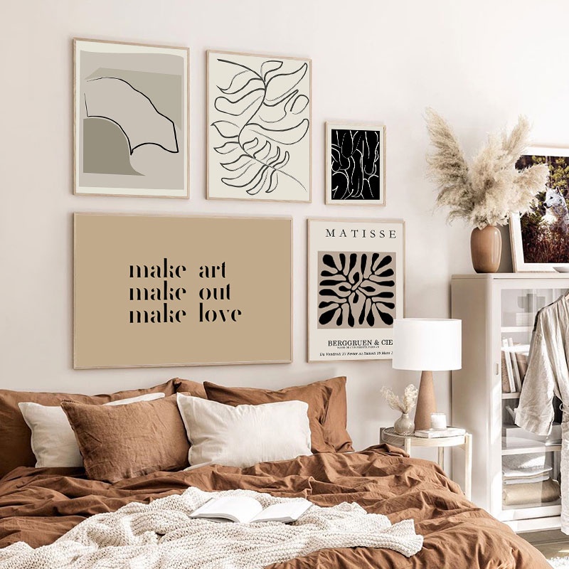 Modern Art Matisse Abstract Poster Drawing Body Line Figure Painting ...