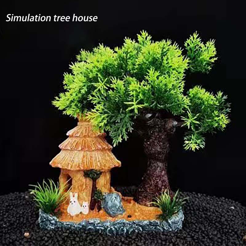 AQUARZOO Aquarium Fish Tank Decorations Resin Crafts Ornaments Groot ...
