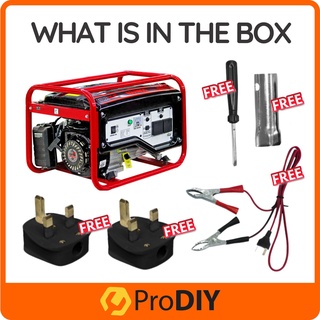 EUROX EGU3800 EuroPower Power Generator Petrol Getset Generator 4 Stroke Portable Gasoline ...