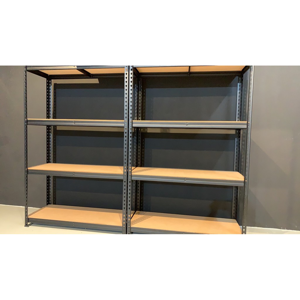 NEXUS [Black] 4-Level Boltless Heavy Duty Rack Besi Rak Barang Rak ...