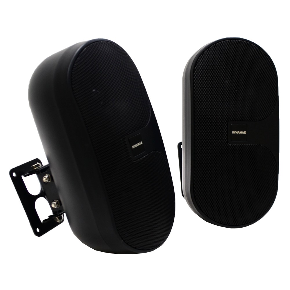 DYNAMAX WS65 6.5" 2 Way 80 Watt Wall Mount Speaker With Bracket (Pair ...