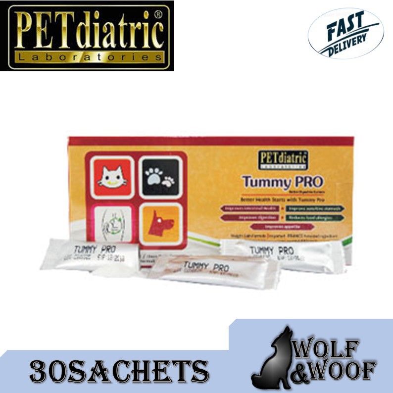 PETdiatric Tummy Pro 30 sachets x 1000mg - (Pet Supplement) | Shopee ...