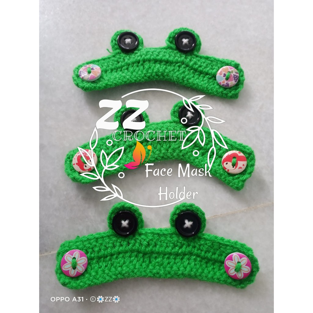 MICKEY MOUSE / FROGIE Crochet Face Mask Extender/ Adapter/ Connector ...