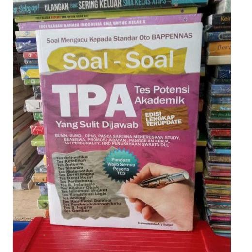 Tpa QUESTIONS BOOK THAT ARE DIFFICULT TO ANSWER, ACADEMIC POTENTIAL ...