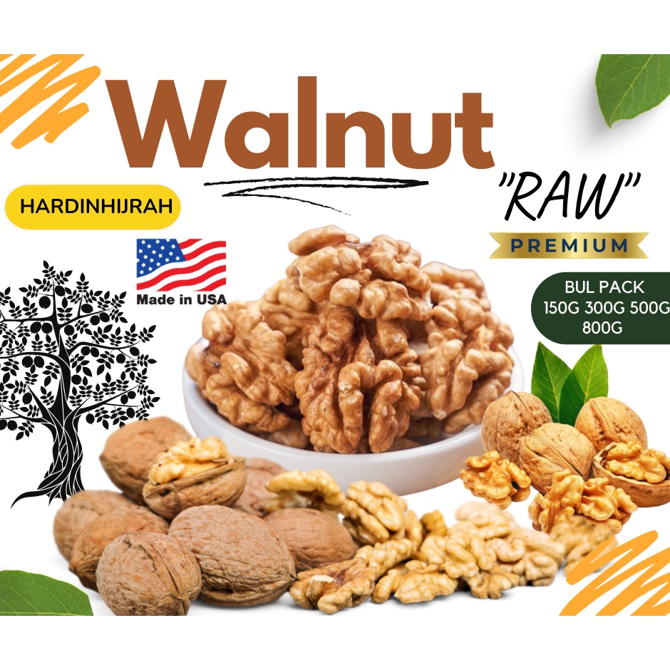Premium Raw Walnut ( Unsalted ) KACANG WALNUT TANPA CENGKERANG PACK ...
