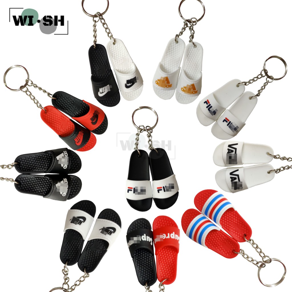 *[MY READY STOCK] Premium Fashion 3D Slippers Keychains (Sports/Casual ...