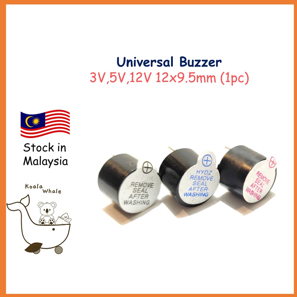 Universal Buzzer 3V 6V 12V 12mm*9.5mm Buzer TMB12A03 TMB12A05 TMB12A12 ...