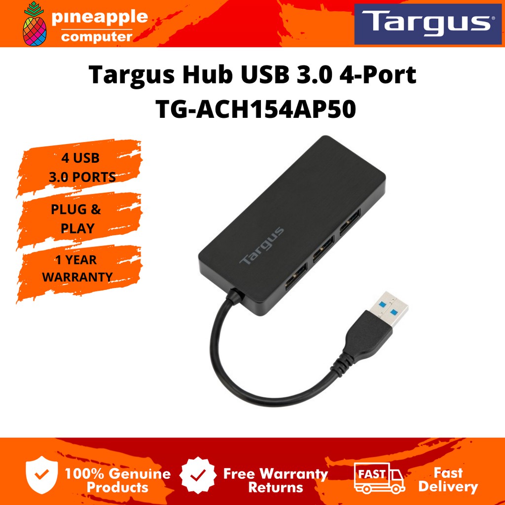 USB 3.0/ USB HUB/ Targus Hub USB 3.0 4-Port TG-ACH154AP50/ ACH214 ...