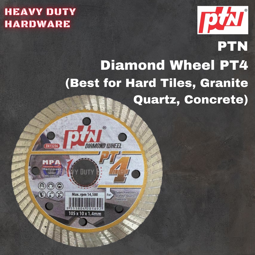 ASL PTN PT4 4" Diamond Wheel Diamond Disc for Cutting Ceramic, Tiles ...