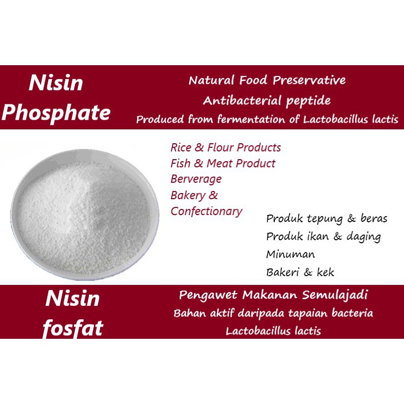 [100g Nisin Phosphate] Natural Food Preservative/Pengawet Makanan hasil ...