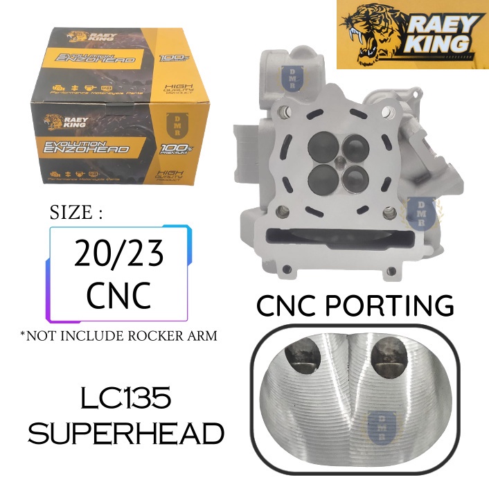 LC135 LC Y15 Y15ZR RAEY KING Racing SuperHead CNC Porting Racing Head ...