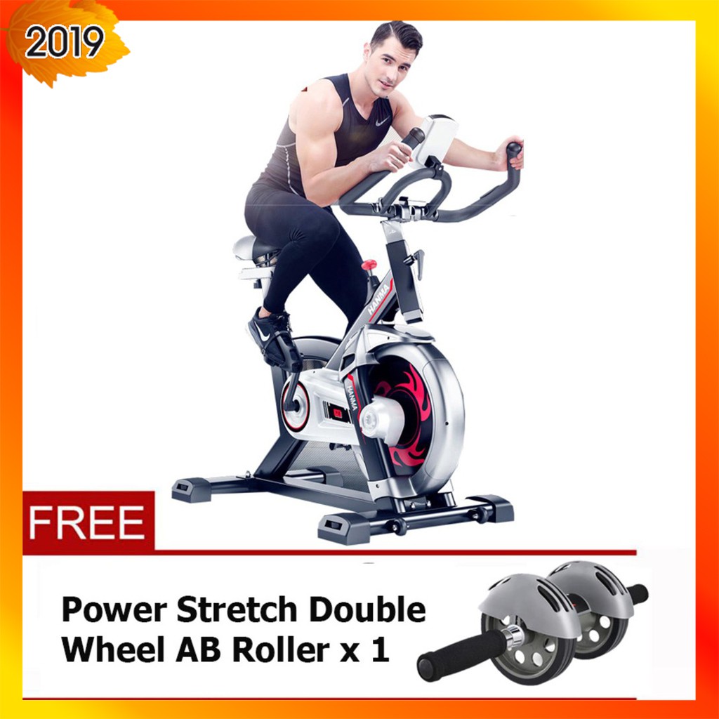 HANMA X-Fire Stainless Steel Dynamic Wheel Bicycle Spring Exercise Bike ...