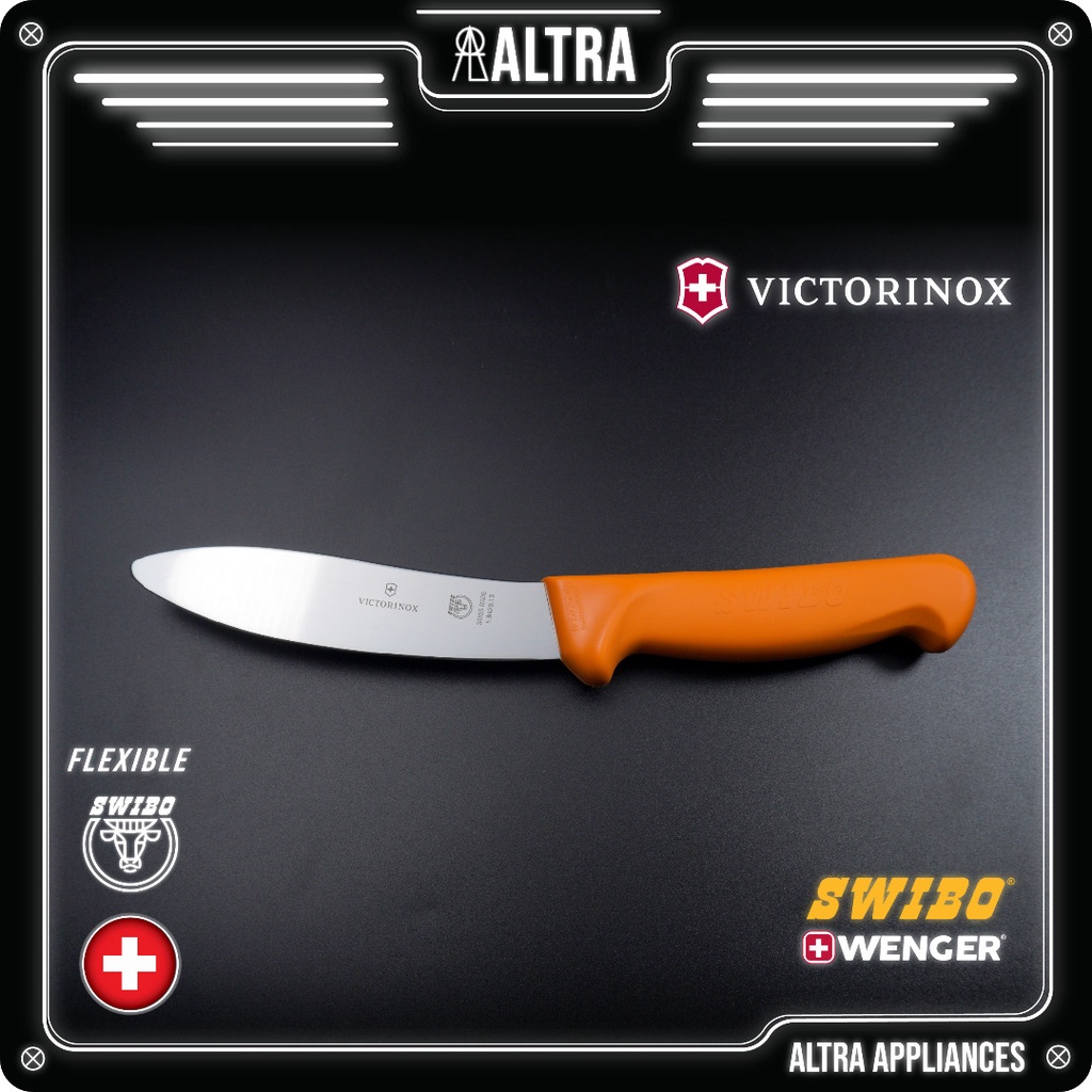 🇨🇭 Victorinox Swibo 5" / 13cm Skinning Knife / Kitchen Knife / Pisau ...