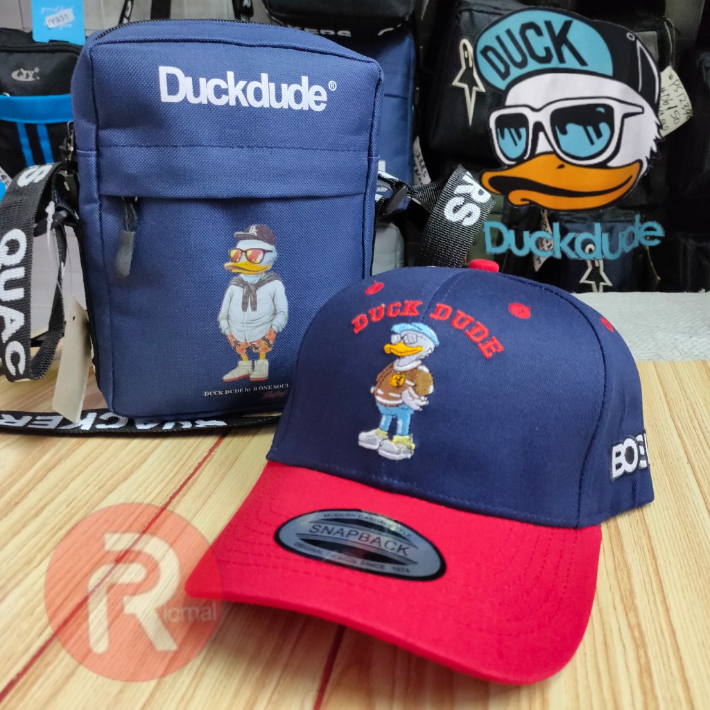 DUCK DUDE CAP SLINGBAG COMBO SET | Shopee Malaysia