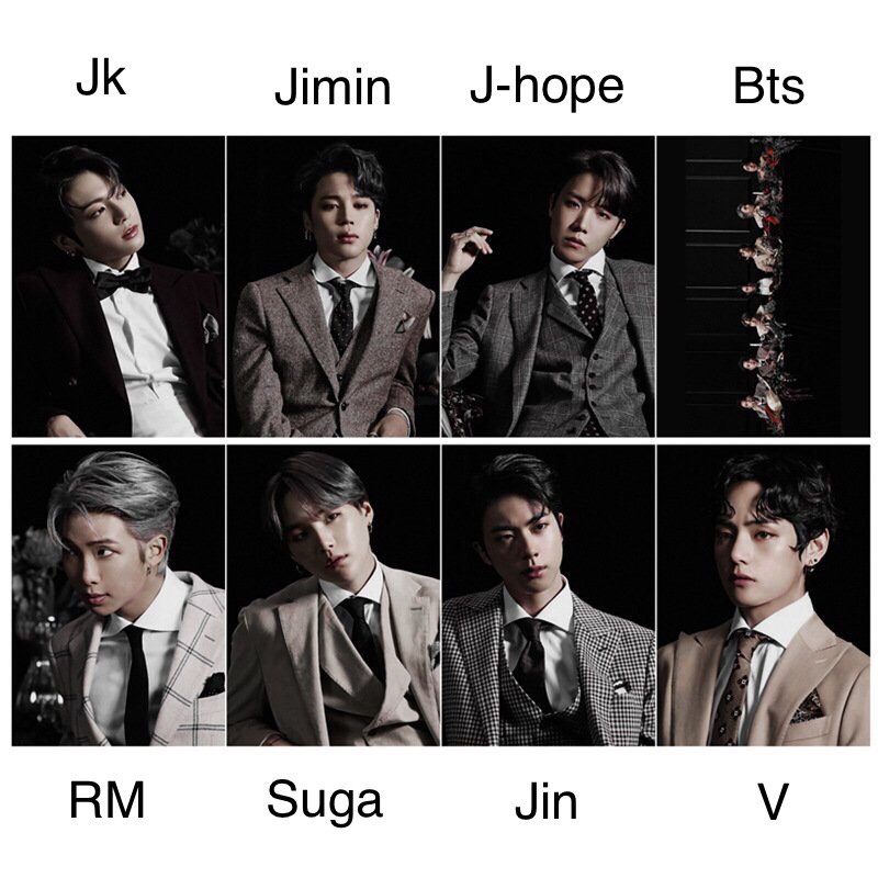 Super beautiful A3 size Poster for each BTS member Model 2 (real photo ...