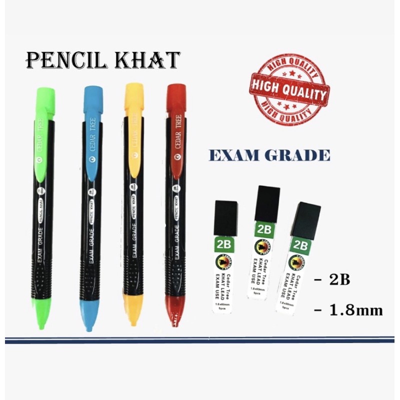 Pensil Khat JAWI exam grade / Mechanical Pencil / Calligraphy Khat ...