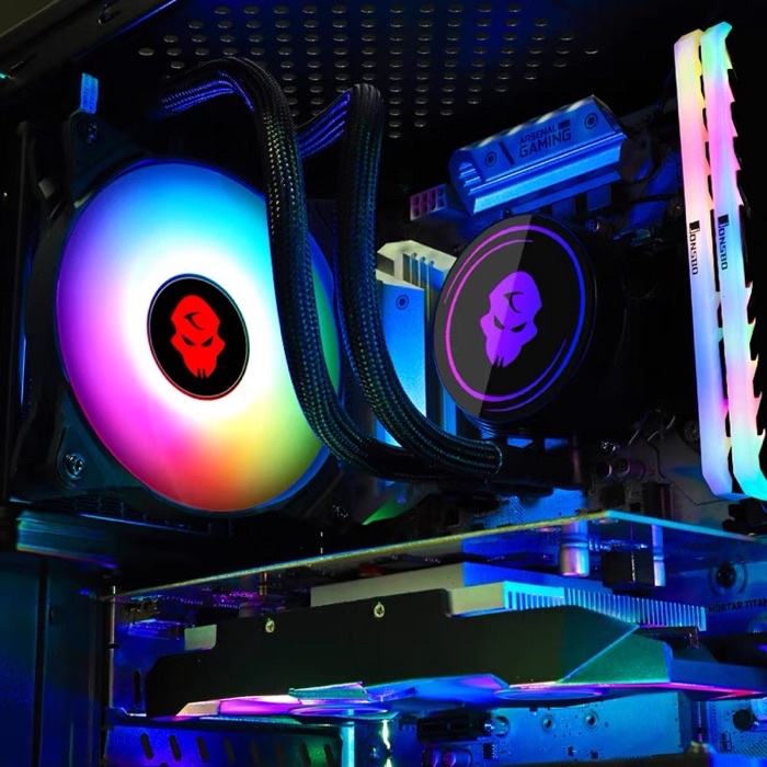 {ReadyStock} CPU Liquid Cooler 120 240 360 RGB Light UFO Intel AMD ...